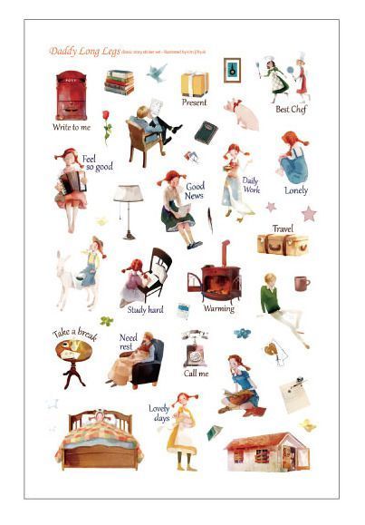 MochiThings: Daddy Long Legs Deco Sticker Set