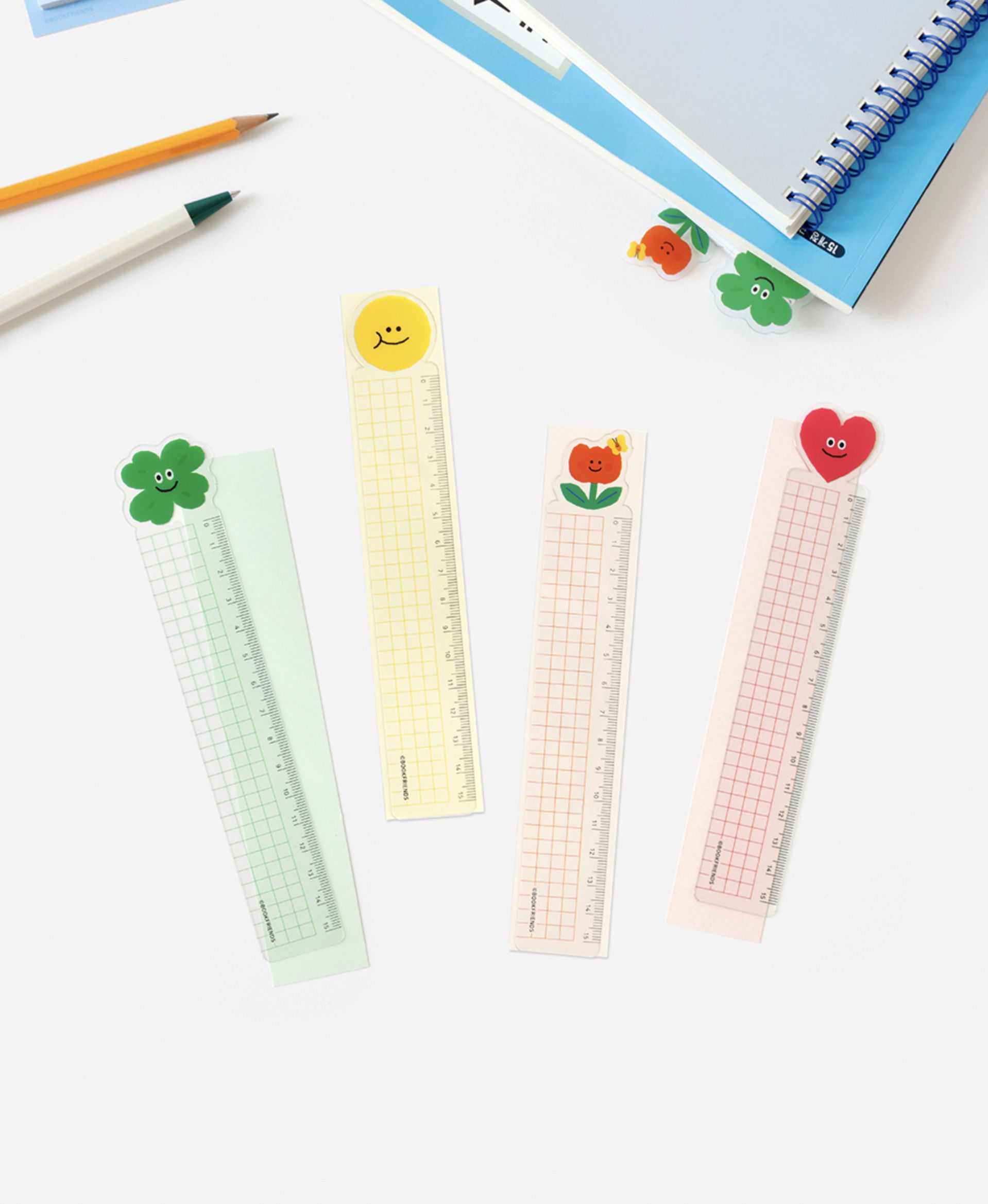 MochiThings: Smile Transparent Bookmark Ruler