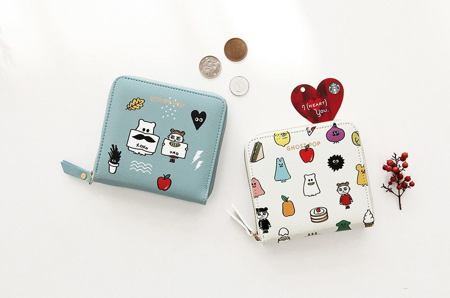 MochiThings: Small Ghost Pop Wallet