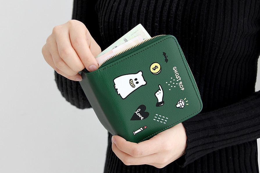 MochiThings: Small Ghost Pop Wallet
