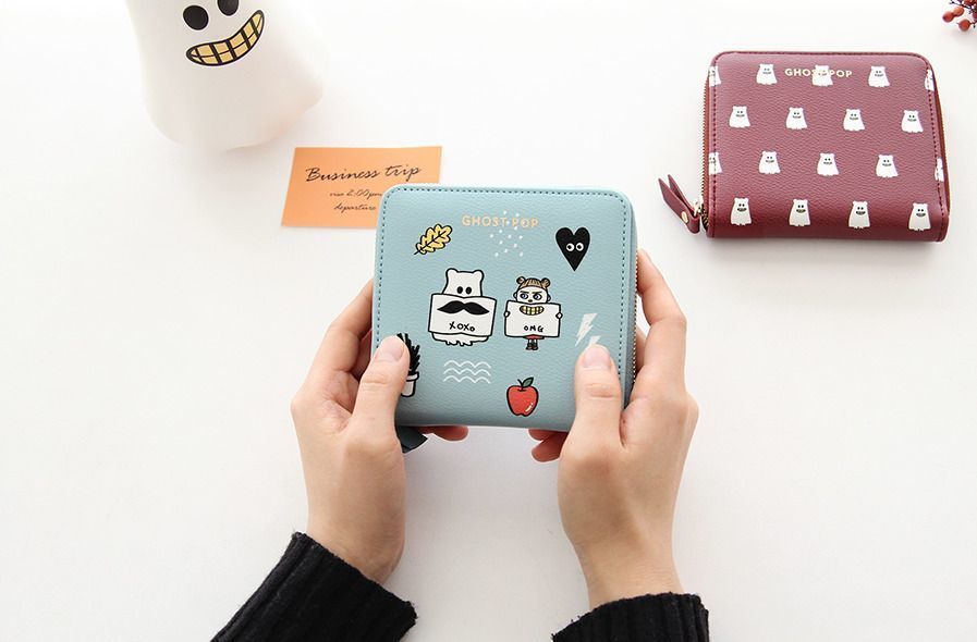 MochiThings: Small Ghost Pop Wallet