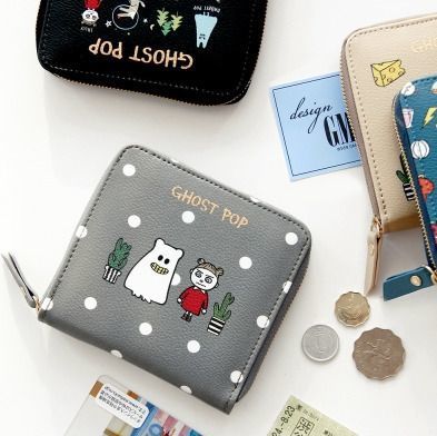 MochiThings: Small Ghost Pop Wallet