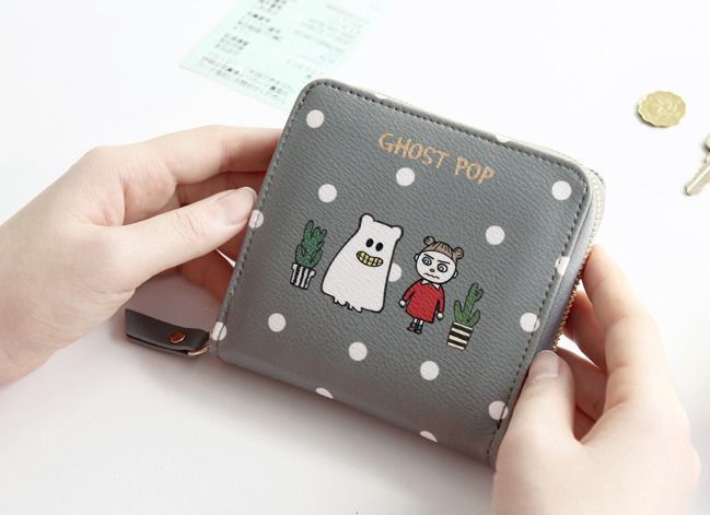 MochiThings: Small Ghost Pop Wallet