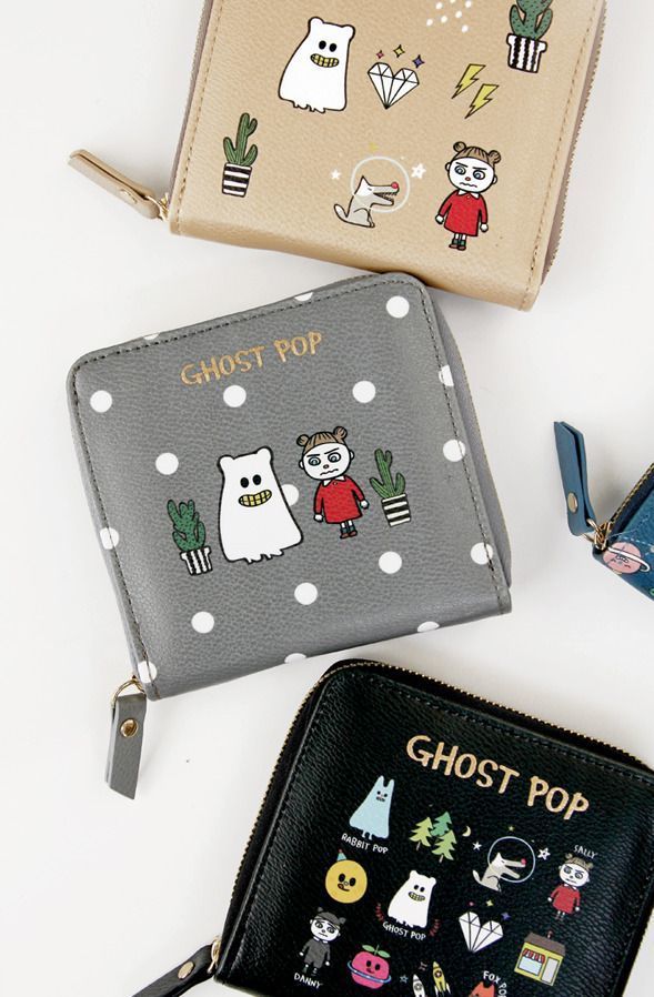 MochiThings: Small Ghost Pop Wallet