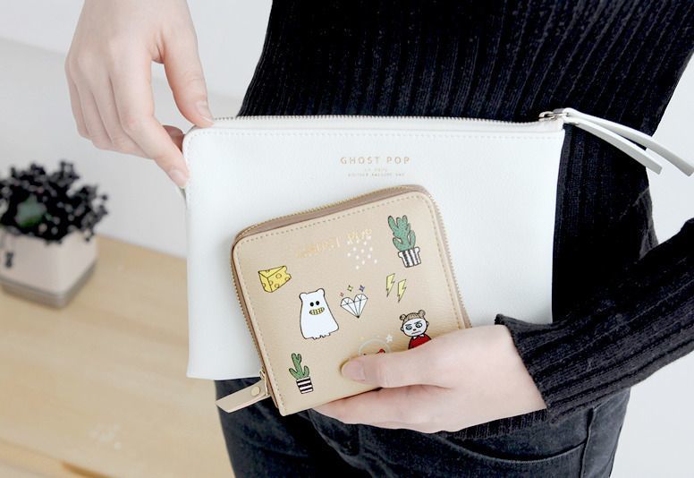 MochiThings: Small Ghost Pop Wallet