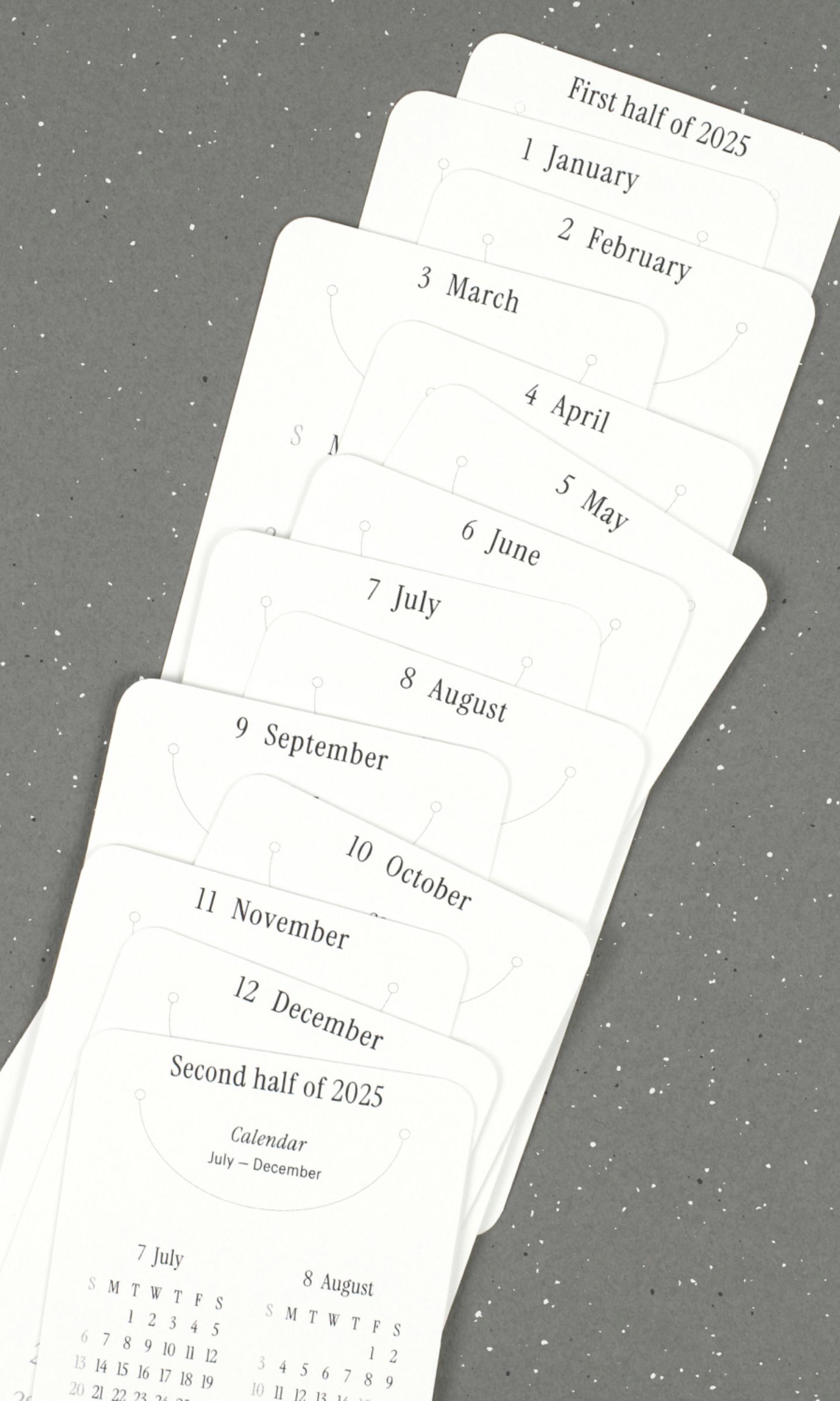 MochiThings: 2025 Calendar Bookmark Set