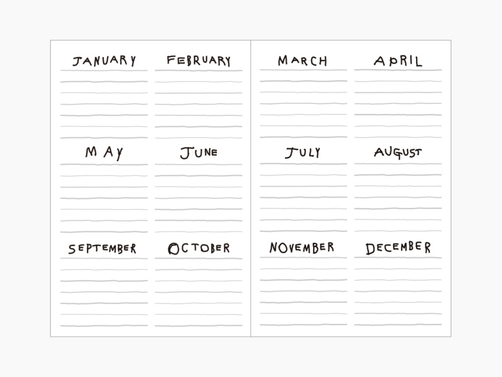 MochiThings: All Season Drawing Daily Planner