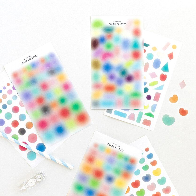 MochiThings: 2pcs Blur Color Palette Sticker Set