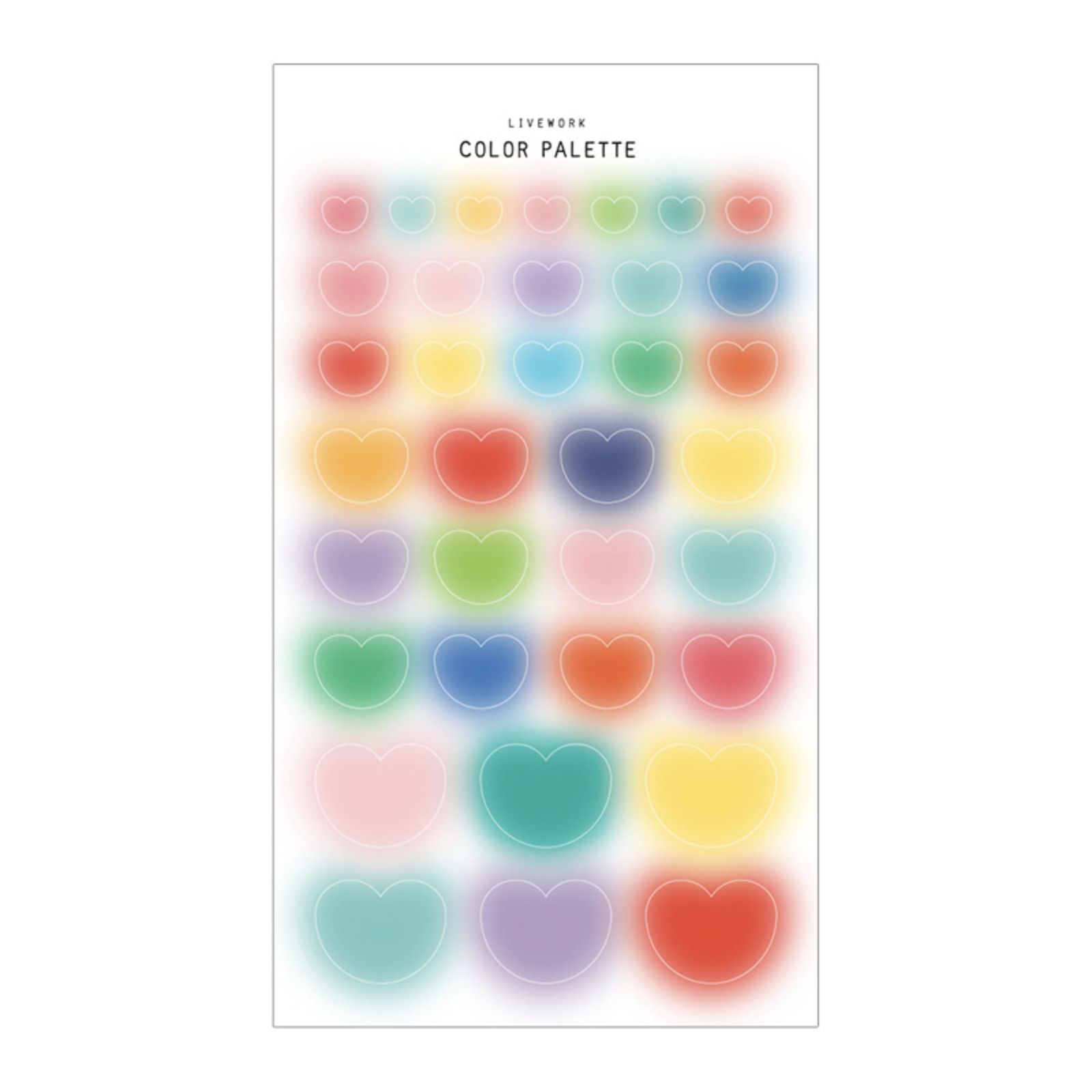 MochiThings: 2pcs Blur Color Palette Sticker Set