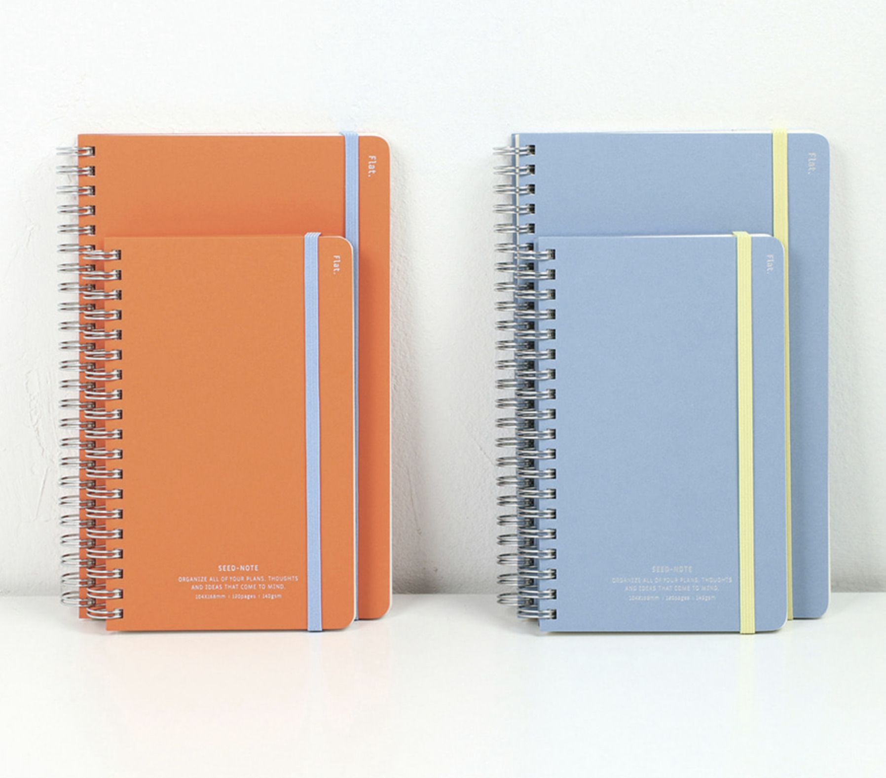 MochiThings: Small Eco Friendly Flat Plain Notebook