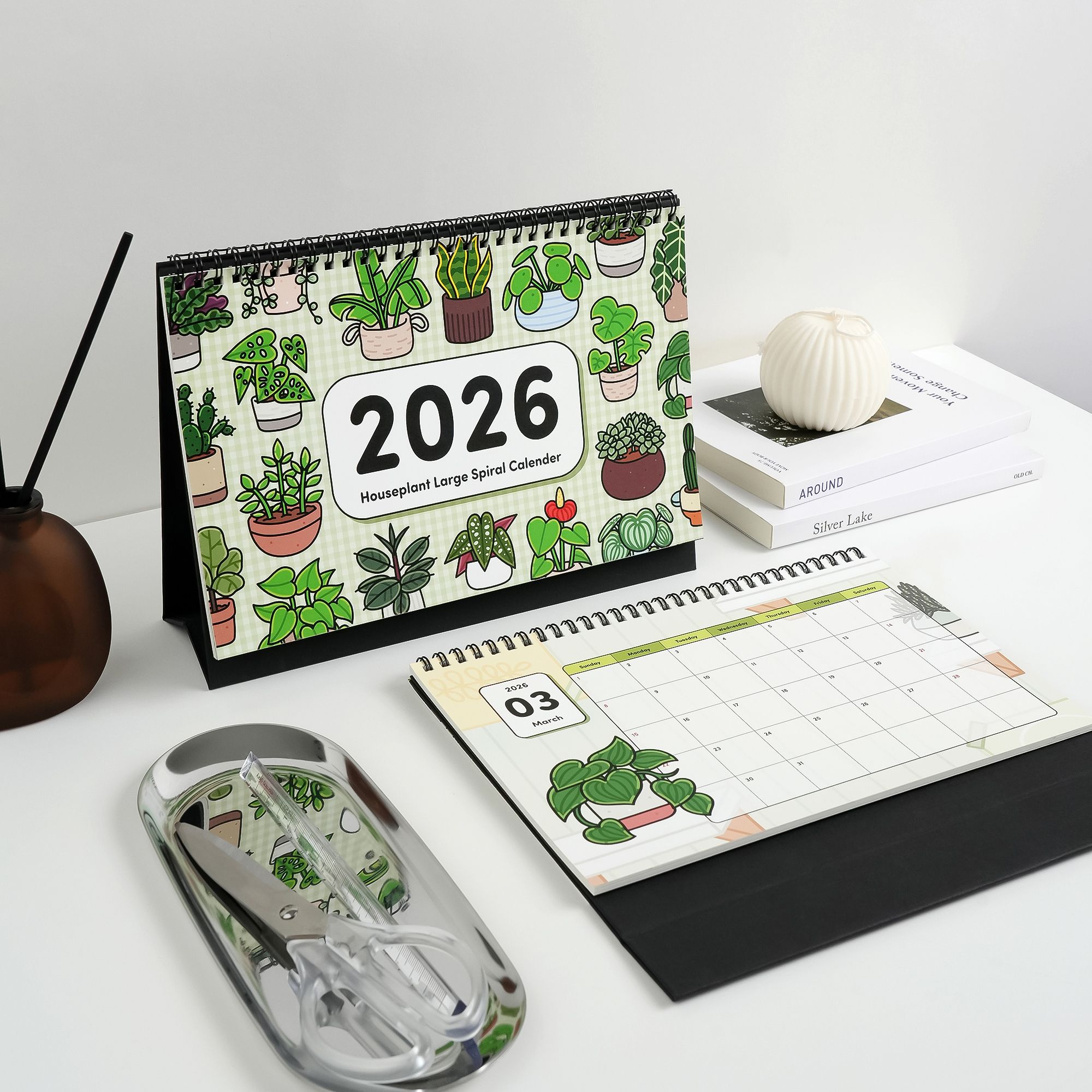 MochiThings: 2026 Houseplant Large Spiral Calendar