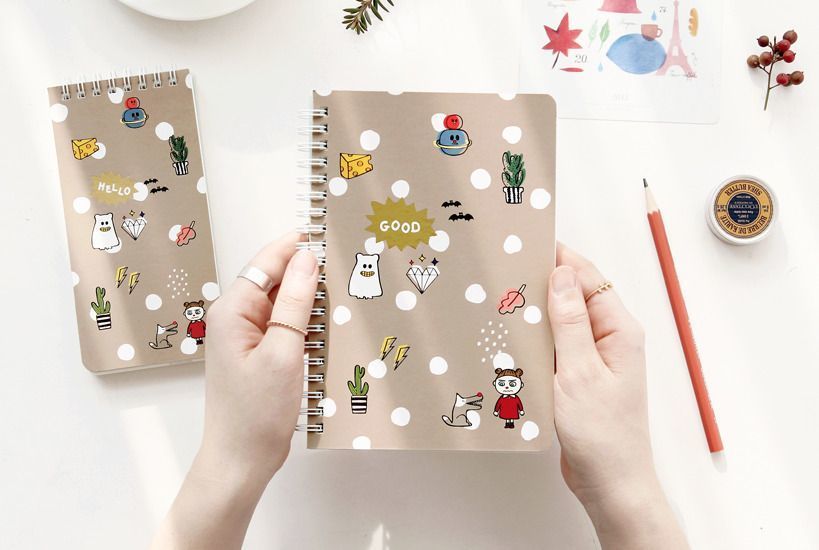 MochiThings: Medium Ghost Pop Notebook