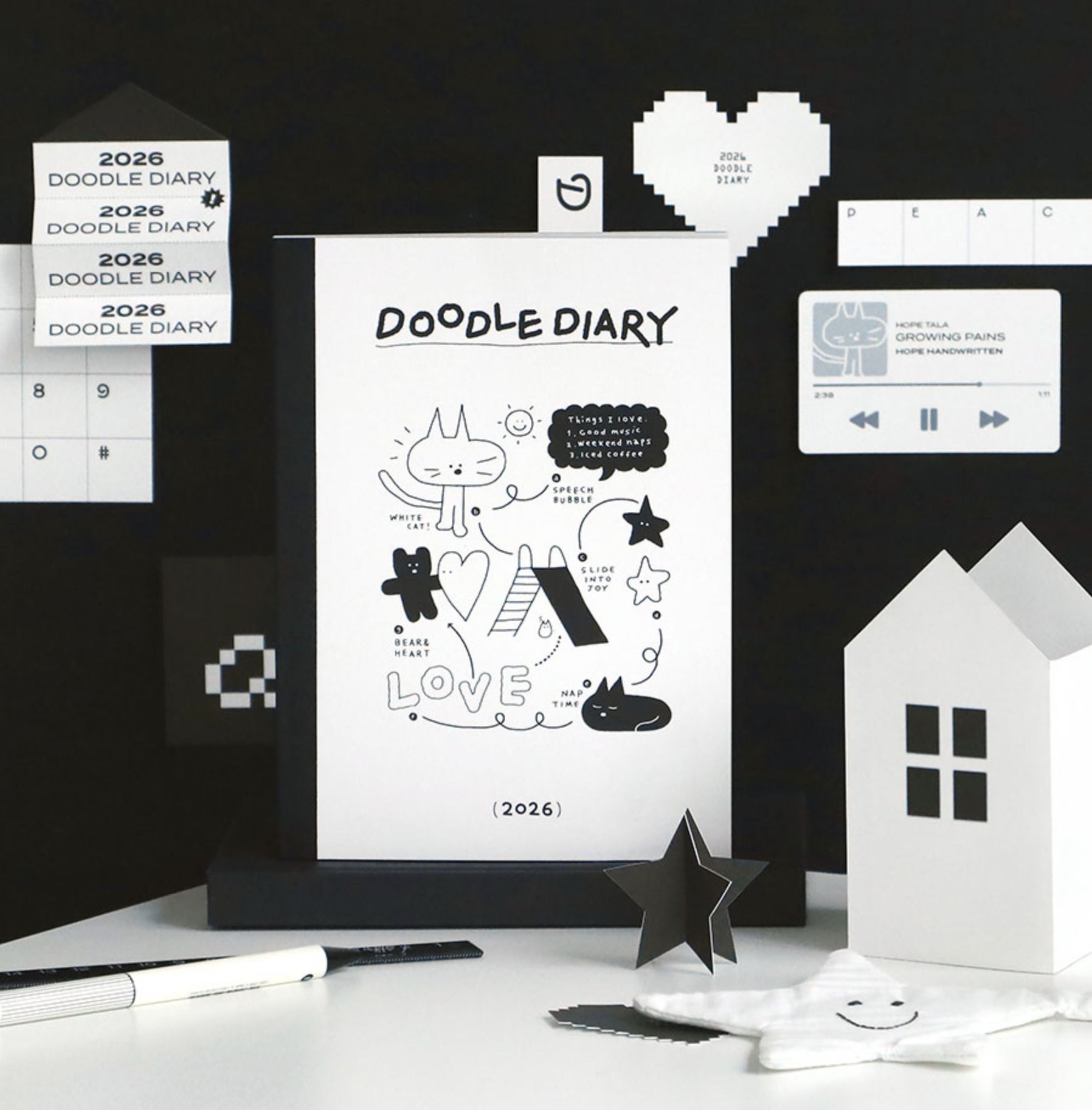 MochiThings: 2026 Doodle Diary Planner