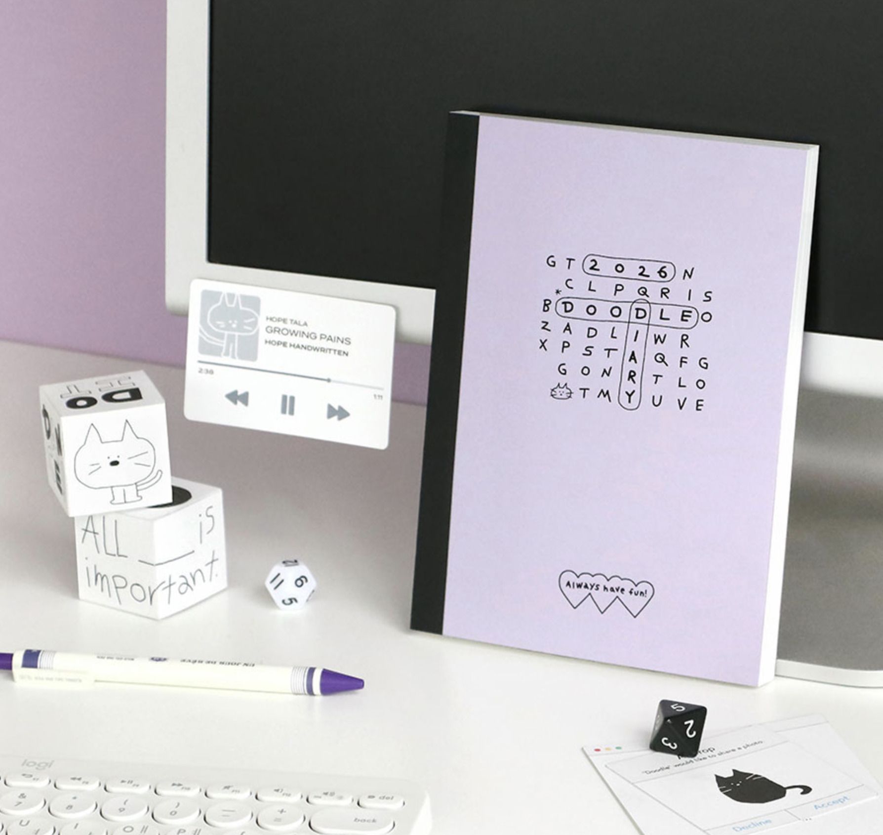 MochiThings: 2026 Doodle Diary Planner