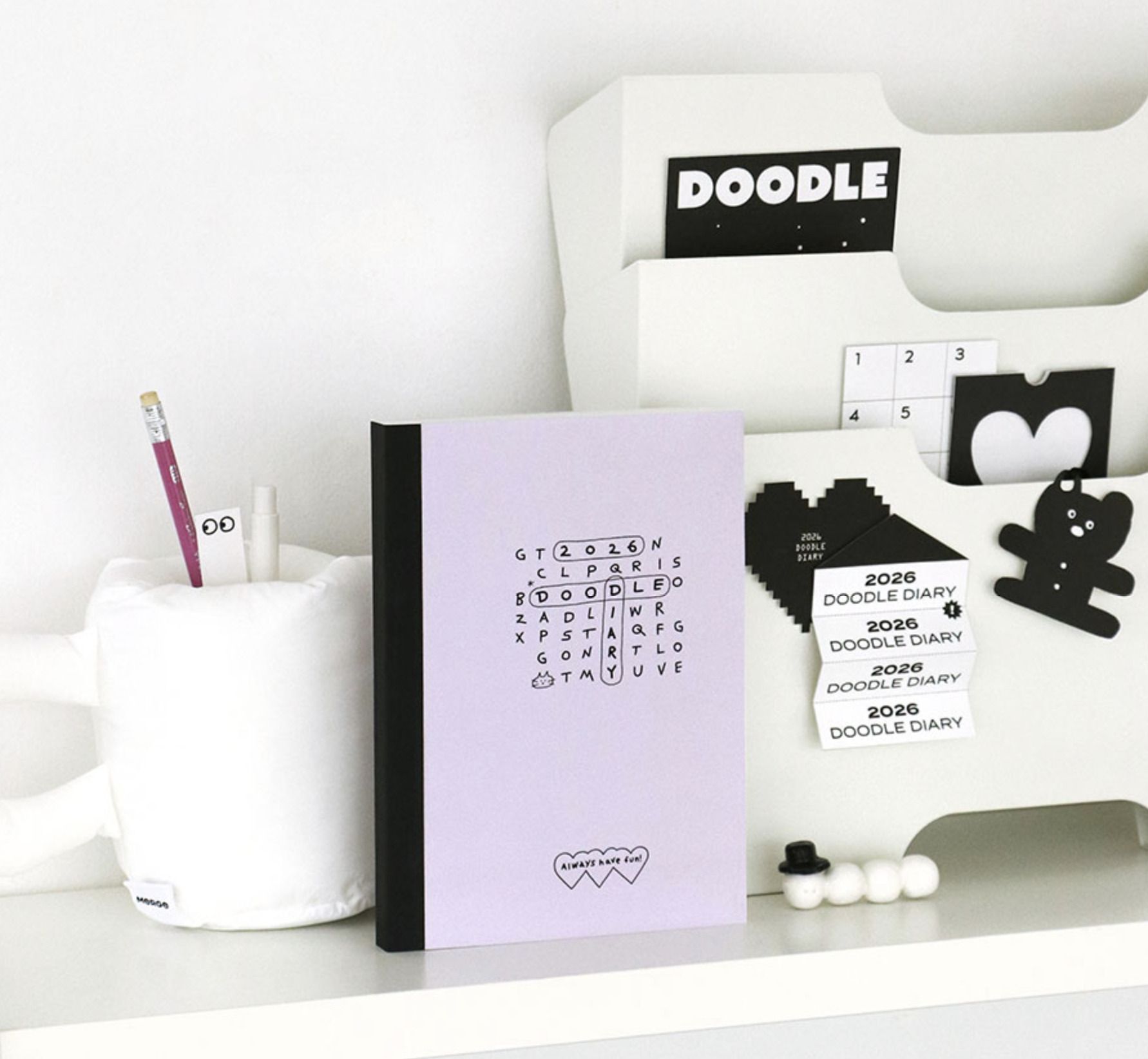 MochiThings: 2026 Doodle Diary Planner