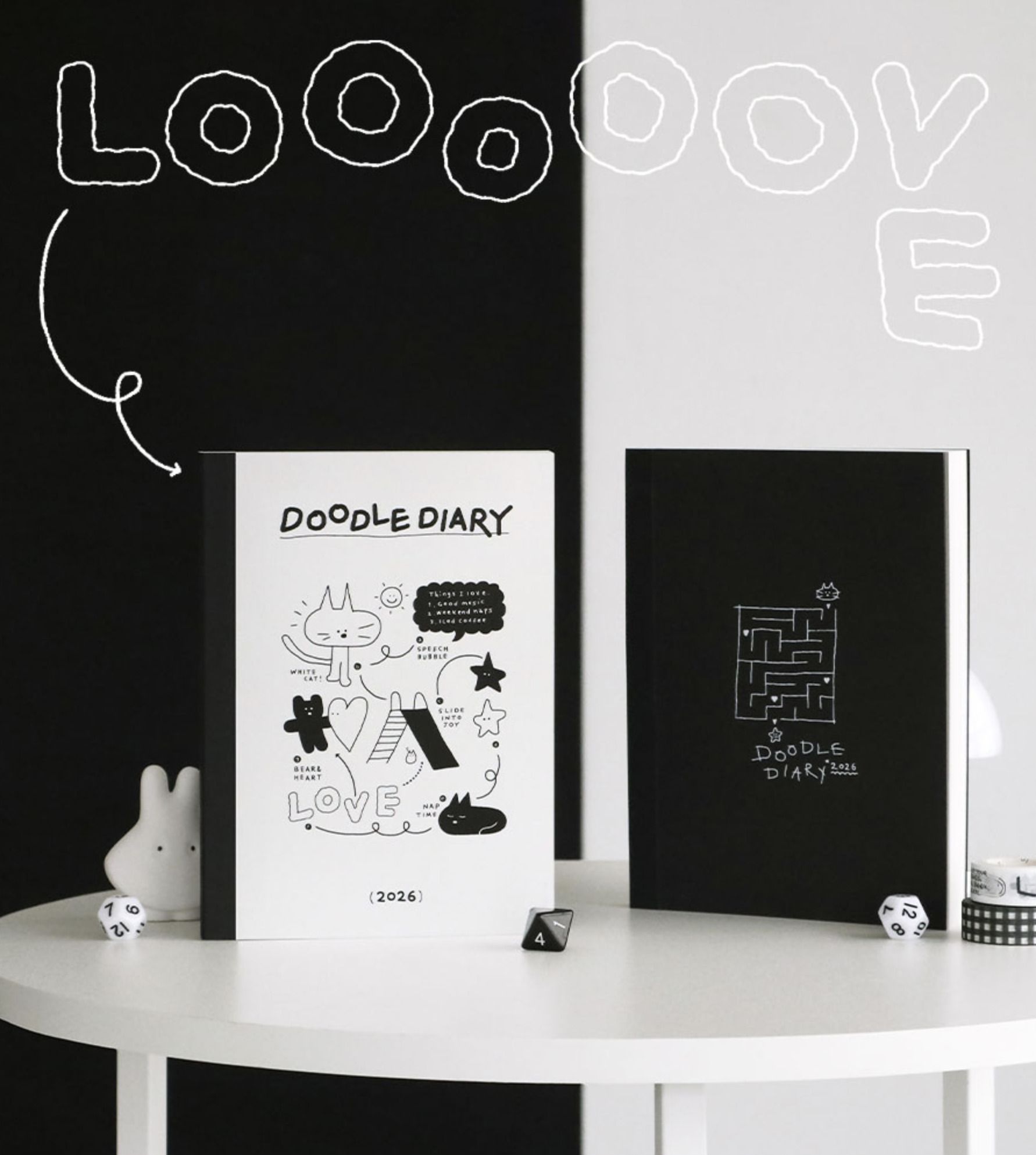 MochiThings: 2026 Doodle Diary Planner