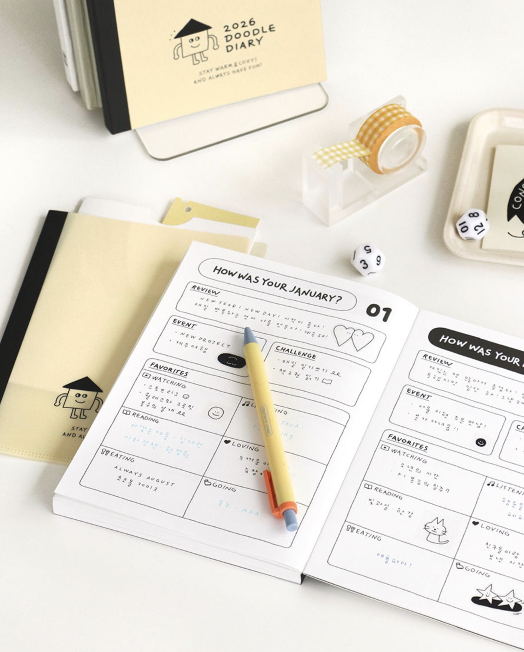 MochiThings: 2026 Doodle Diary Planner