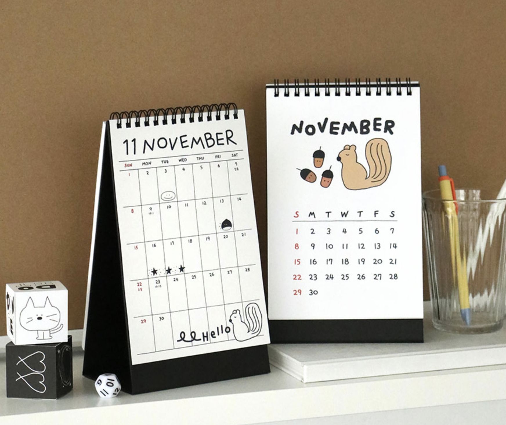 MochiThings: 2026 Doodle Desk Calendar