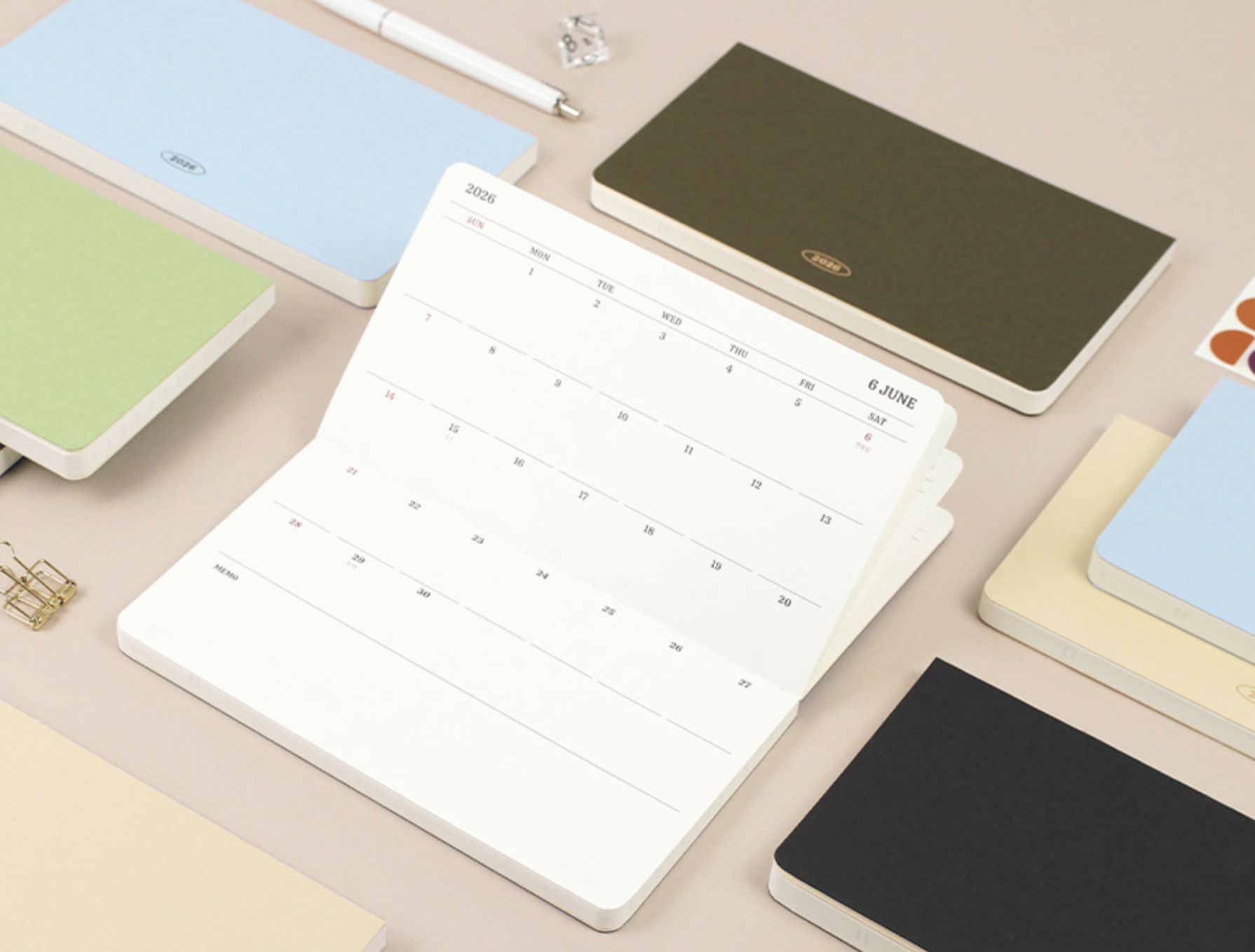 MochiThings: 2026 Remind Slim Monthly Planner