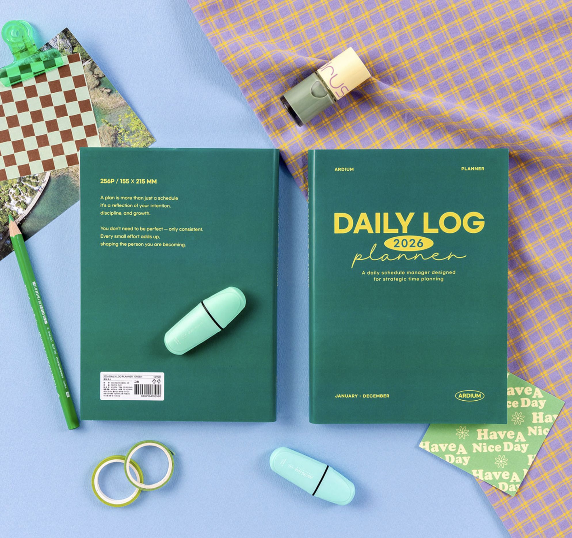MochiThings: 2026 Daily Log Time Planner