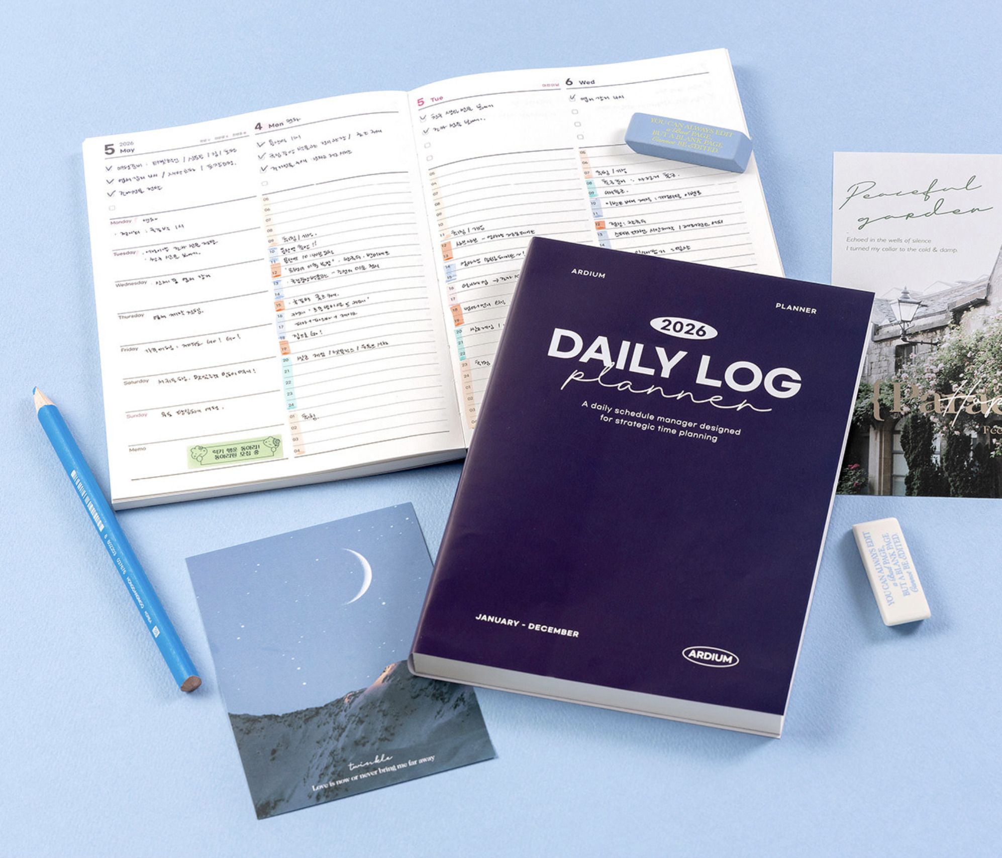 MochiThings: 2026 Daily Log Time Planner