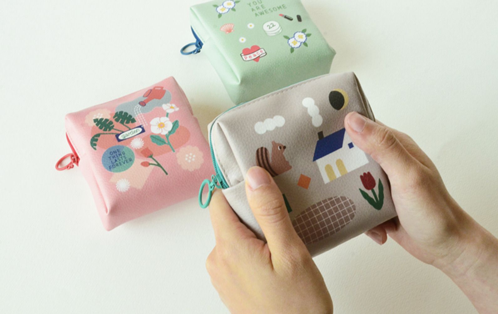 MochiThings: Illustrated Mini Zip Pouch