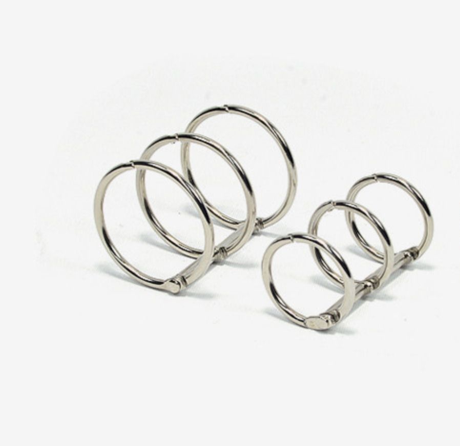 MochiThings: Silver A5 Binder 6 Ring Set