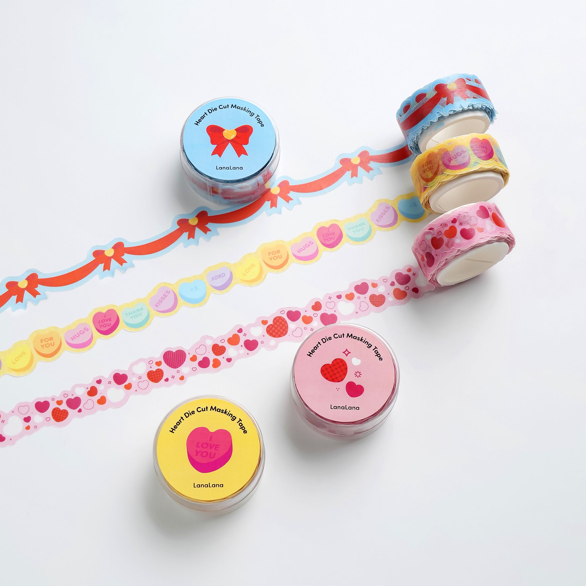 MochiThings: Heart Die Cut Masking Tape