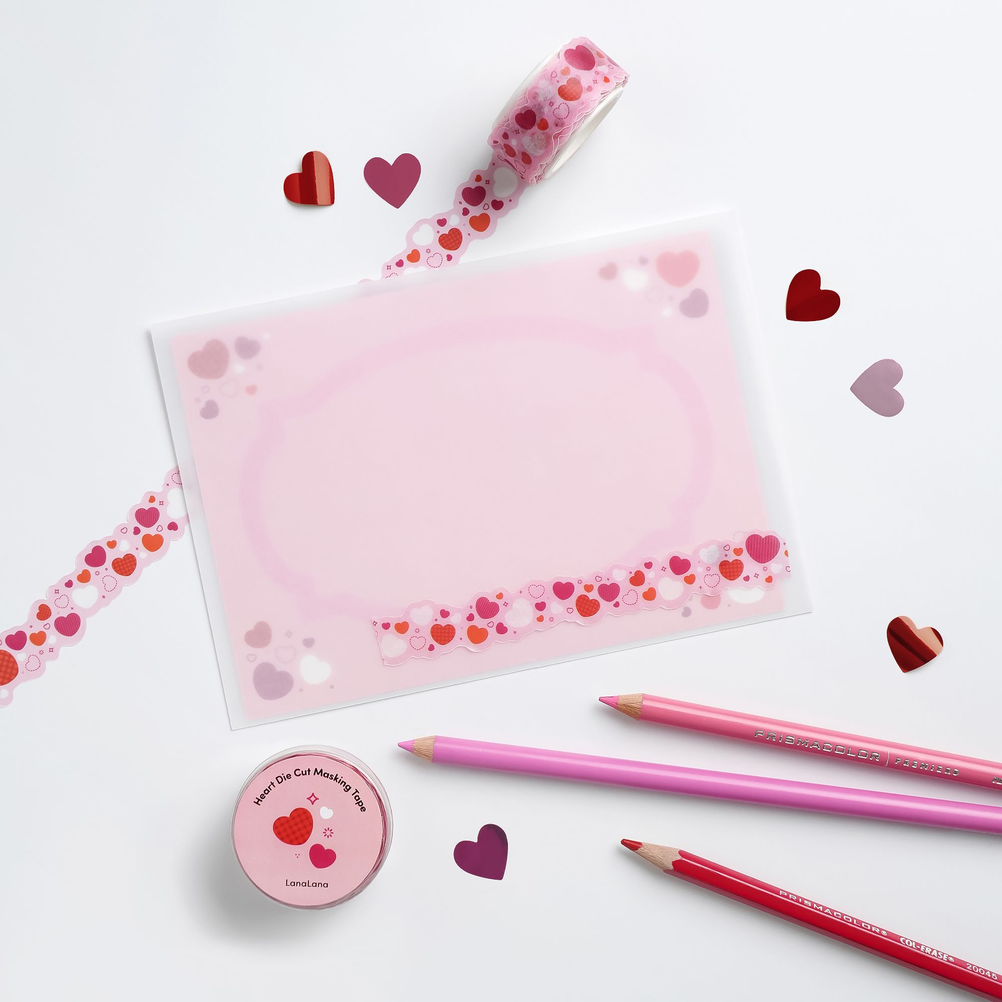 MochiThings: Heart Die Cut Masking Tape