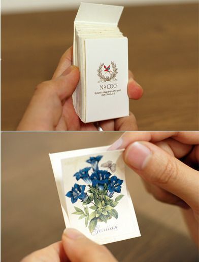 MochiThings: 48pcs Flower Label Sticker Set