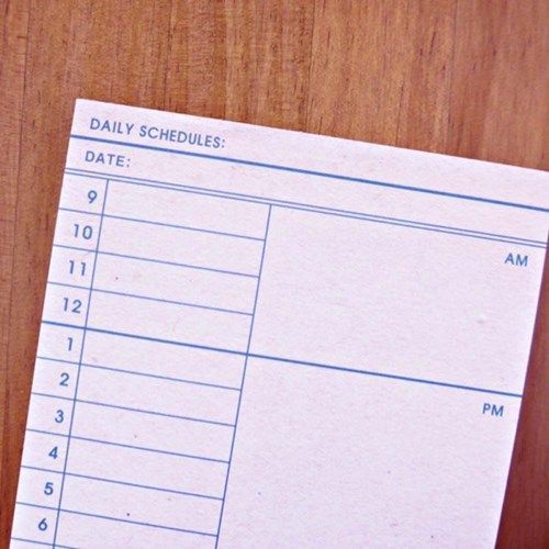 MochiThings: Pink Daily Schedule Notepad