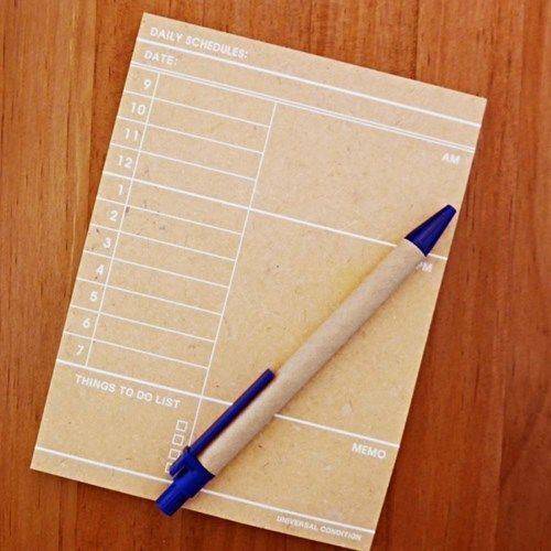 MochiThings: Kraft Daily Schedule Notepad
