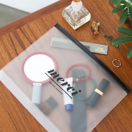 MochiThings: Large Transparent PVC Pouch