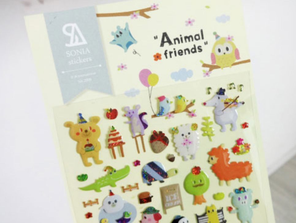 MochiThings: Animal Friends Deco Sticker