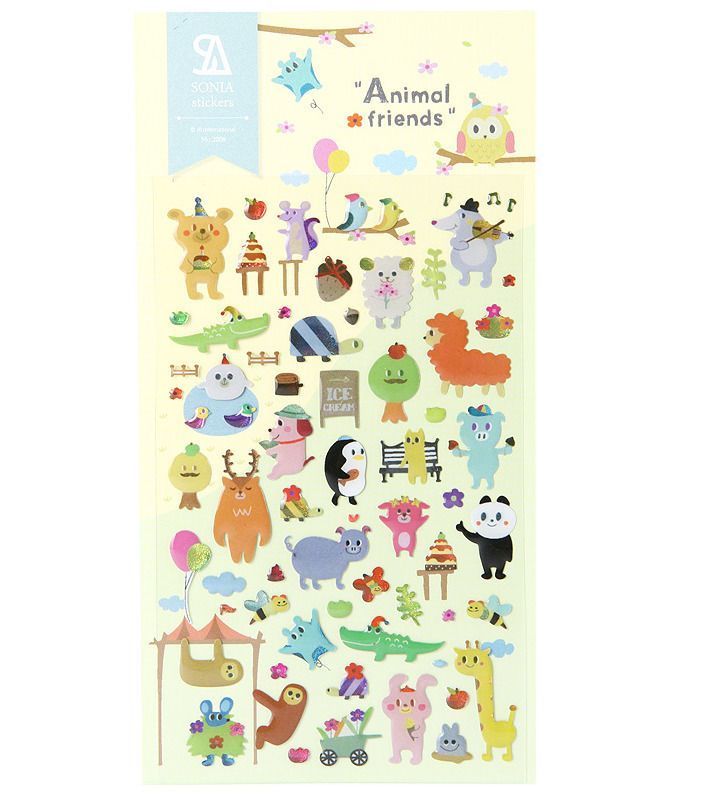MochiThings: Animal Friends Deco Sticker