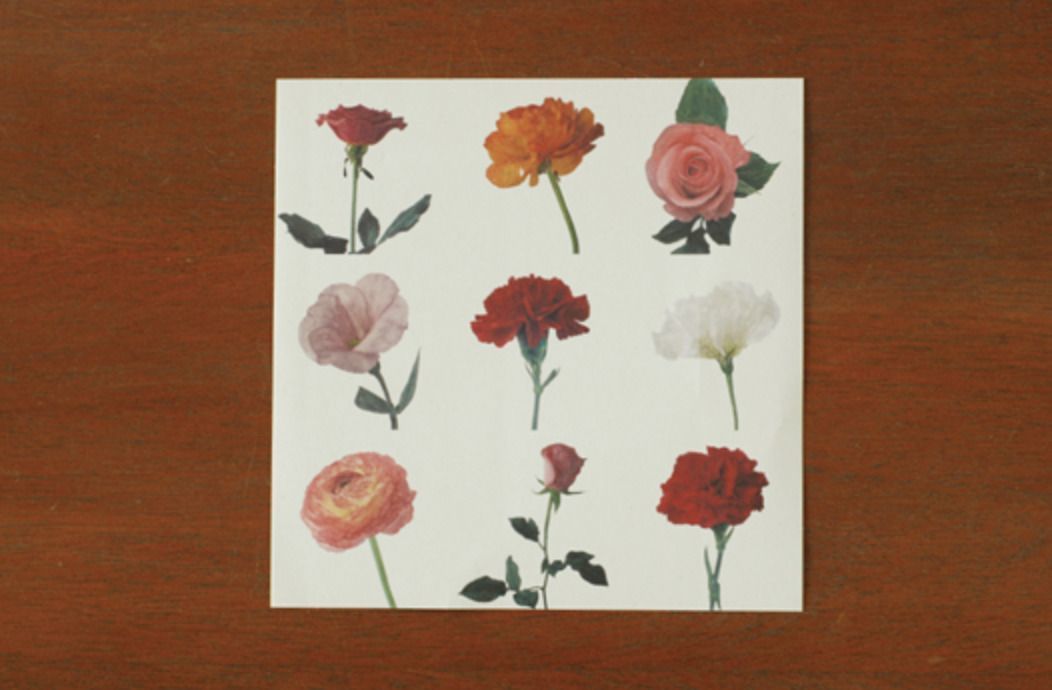 MochiThings: Antique Flower Deco Sticker