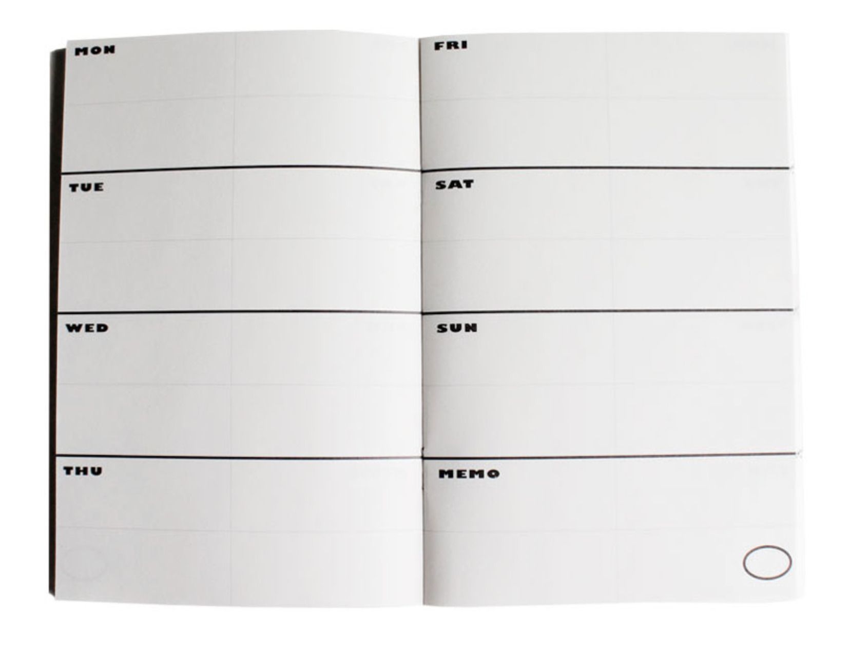 MochiThings: Simple Vintage Weekly Planner