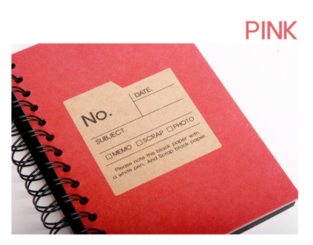 MochiThings: Mini Folder Black Notebook