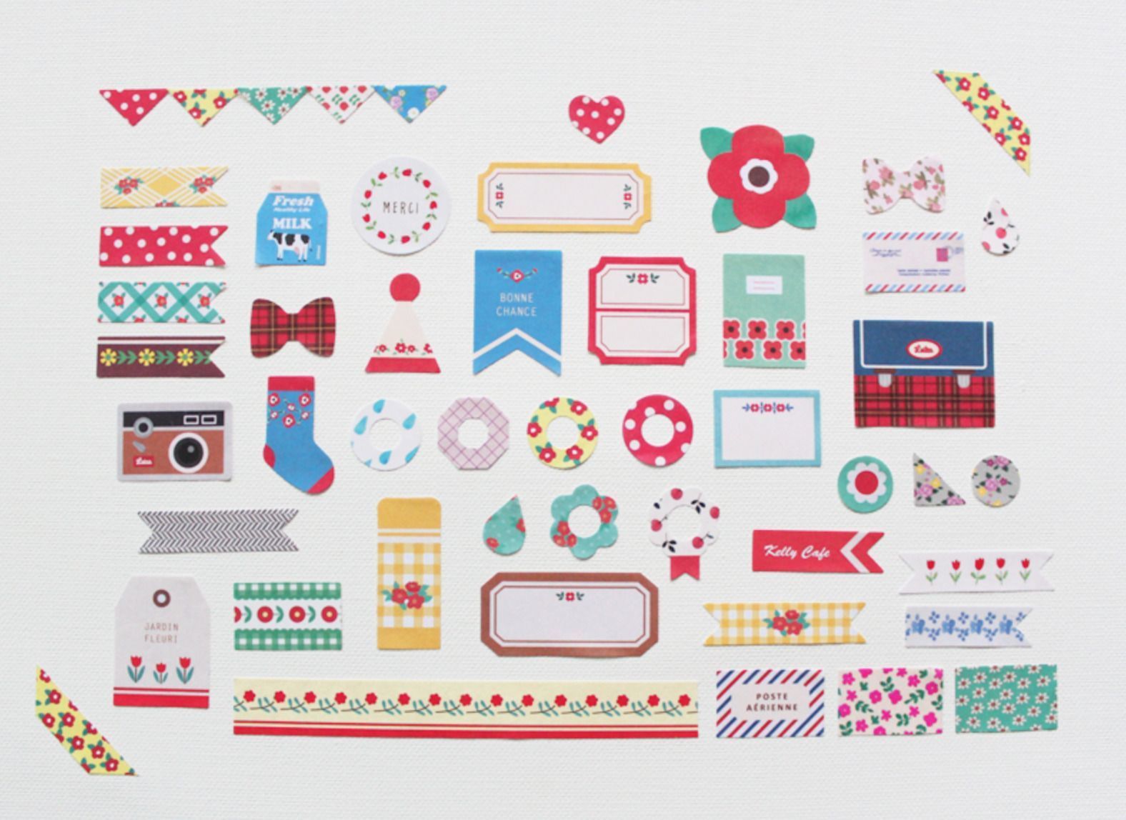 MochiThings: 9pcs Pattern Deco Sticker Set