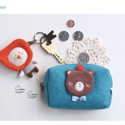 MochiThings: Small MOMO Felt Pouch