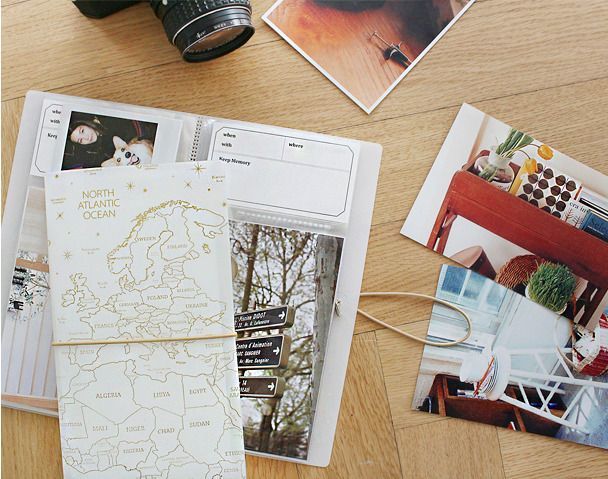 MochiThings: World Map 4x6 Photo Album