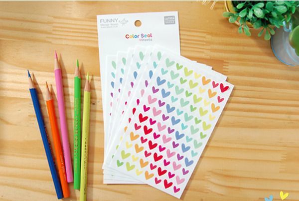 MochiThings: 9pcs Heart Deco Sticker Set v2