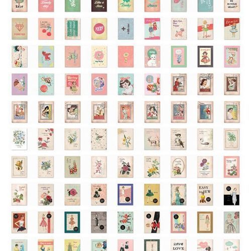 MochiThings: Mini Vintage Sticker Set v1
