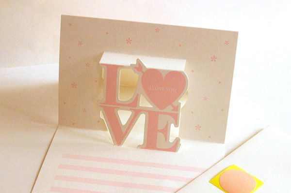 MochiThings: Love Pop Up Card