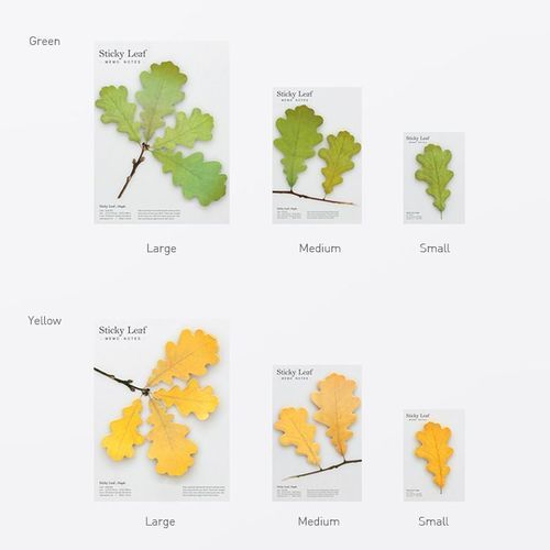 MochiThings: Small Oak Leaf Sticky Note