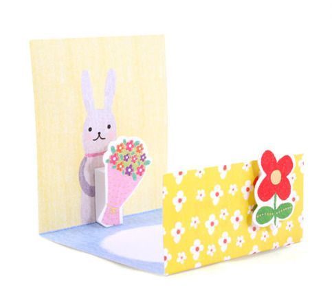 MochiThings: Rabbit Pop Up Card