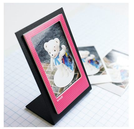 MochiThings: Pink Check Instax Mini Frame