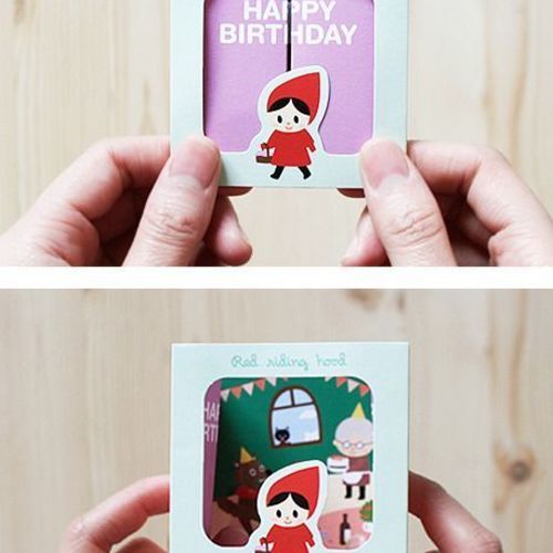 MochiThings: Red Riding Hood Box Card