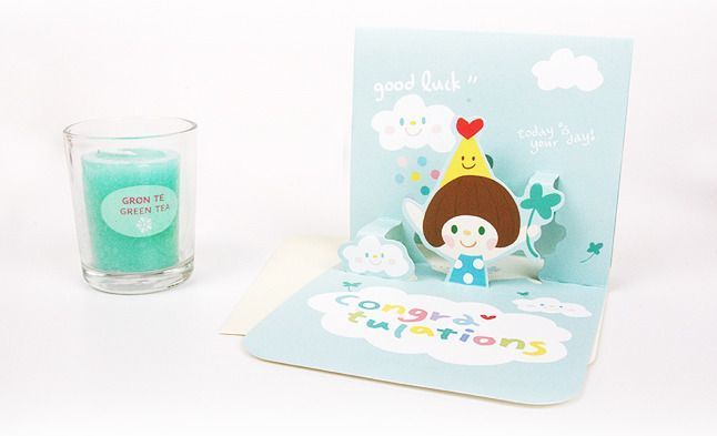 MochiThings: Congratulations Pop Up Card