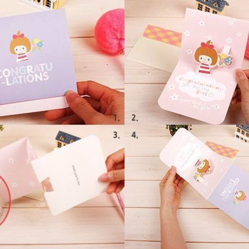 MochiThings: Congratulations Pop Up Card